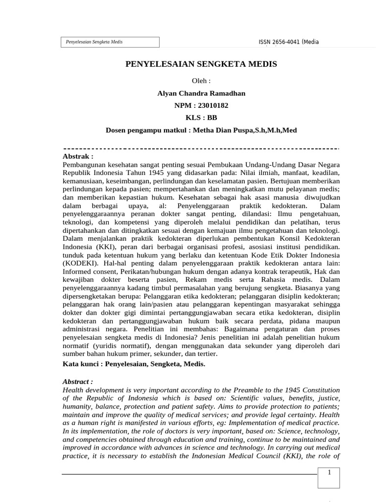 Alyan Artikel II | PDF