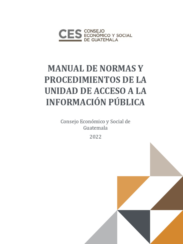 Manual de Normas UAIP CES | PDF | Guatemala | Constitución