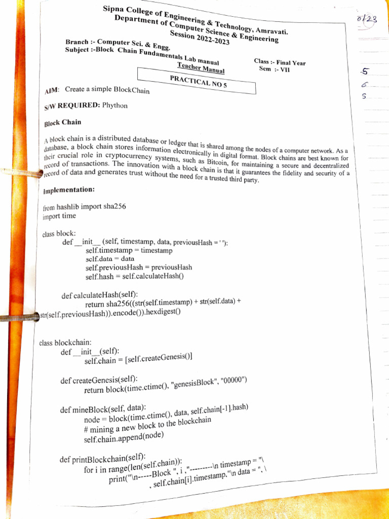 Blockchain Practical 5-8 | PDF | Computing