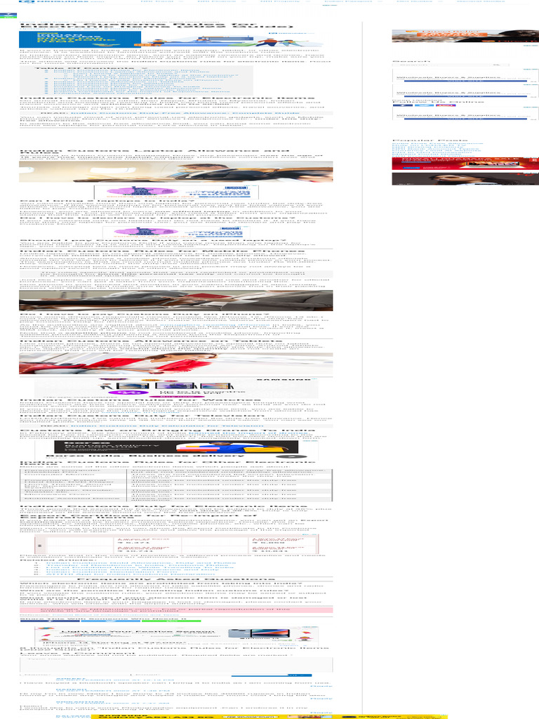 Indian Customs Rules For Electronic Items (2022 Guide) | PDF | Customs ...