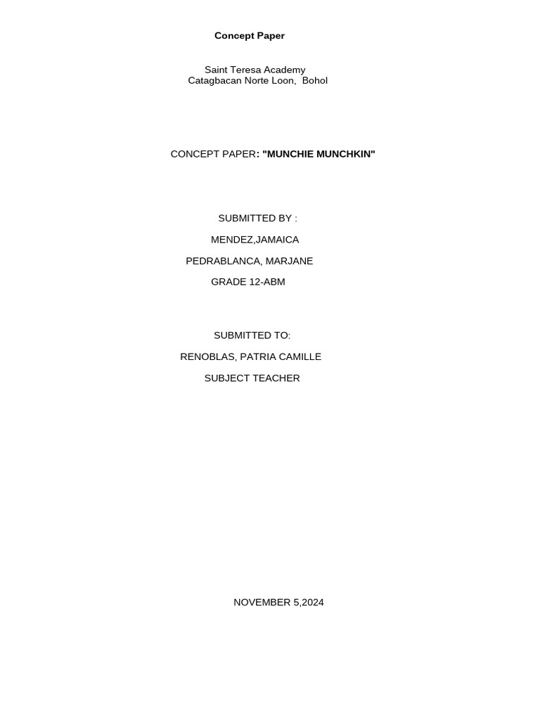 WWW Scribd Com Document 530488202 Concept-Paper-EAPP | PDF | Candy | Consumer Behaviour