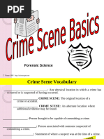 Crime Scene Definition, Types and Characteristics | PDF | Crime Scene ...