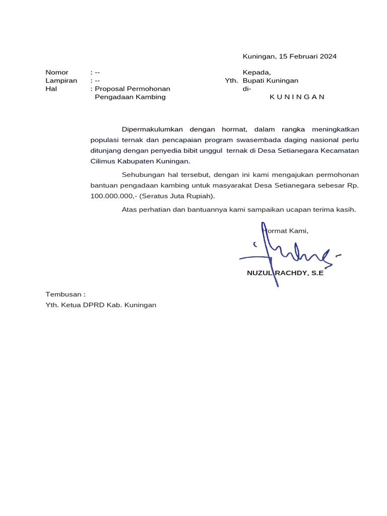 PROPOSAL SEMBAKO 4 KEC (1) | PDF