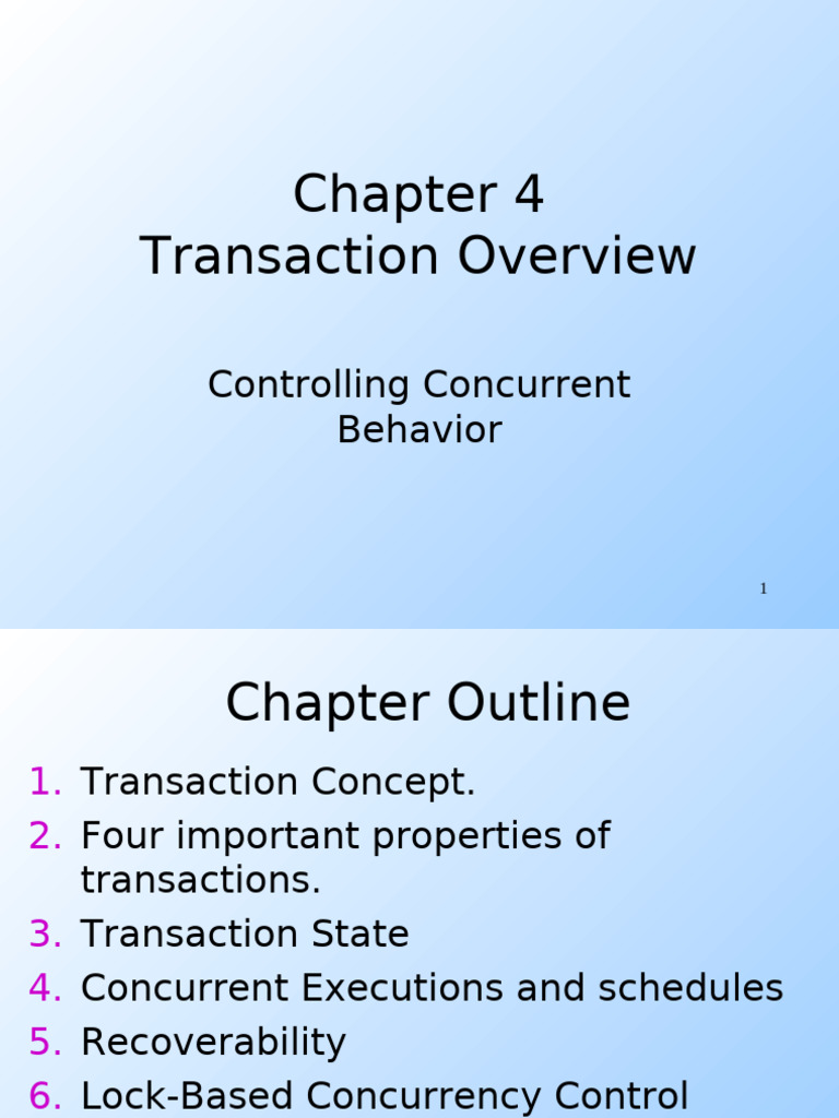 Chapter04 Transactions Pdf Database Transaction Acid