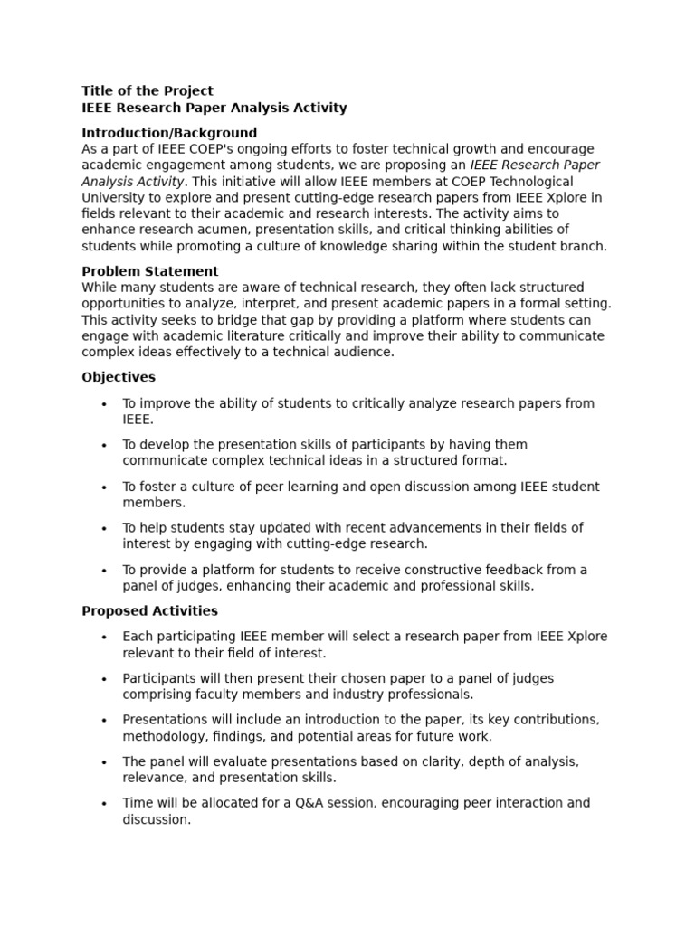 Research Paper Analysis - Concept Note | PDF | Academic Publishing | Critical Thinking