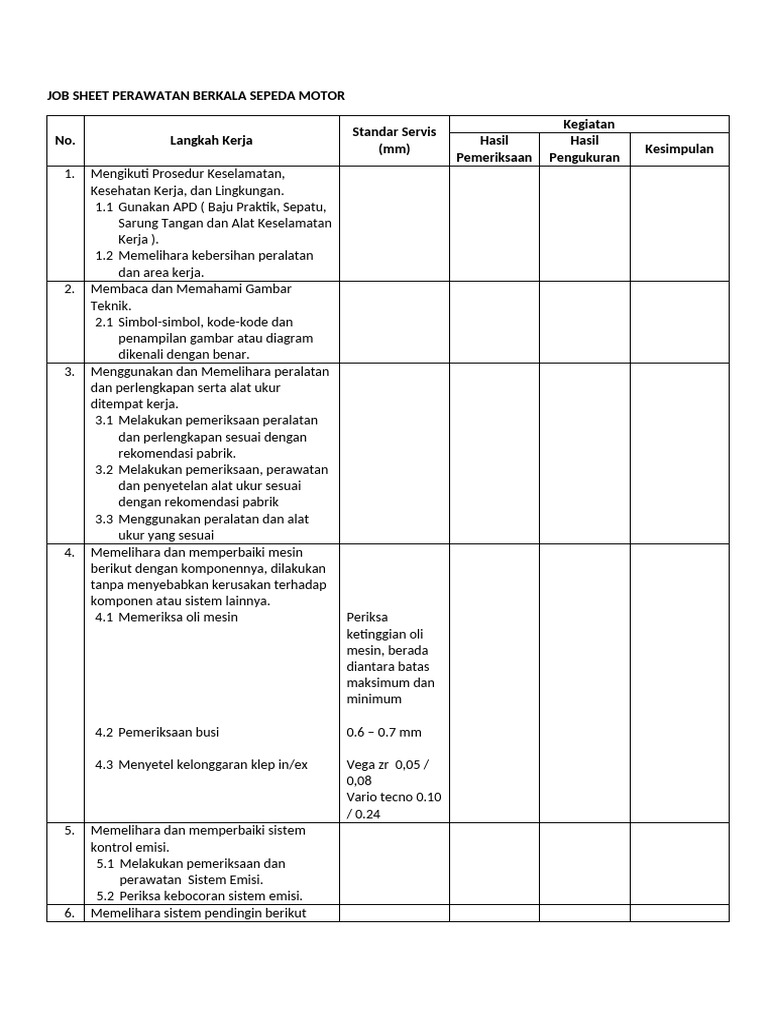 JOB SHEET UJIKOM TSM PBSM | PDF