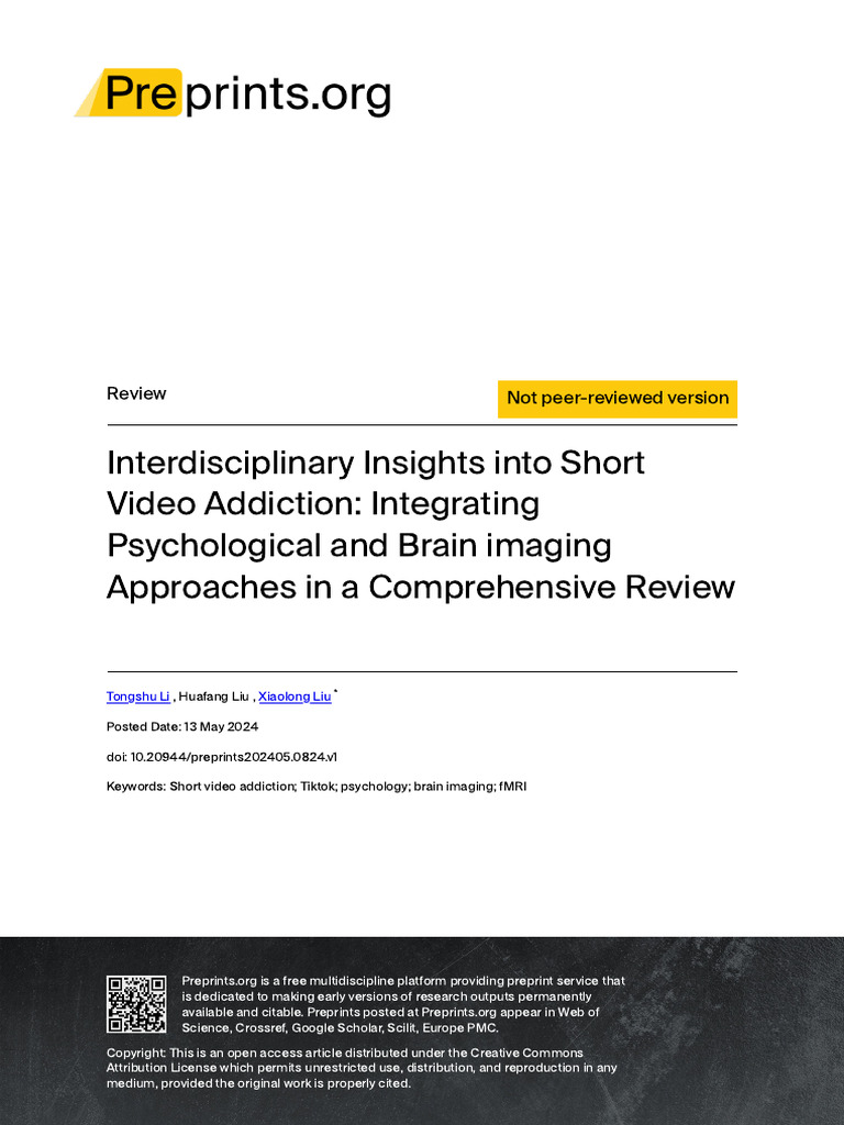 EN - Interdisciplinary Insights Into Short Video Addiction Integrating ...