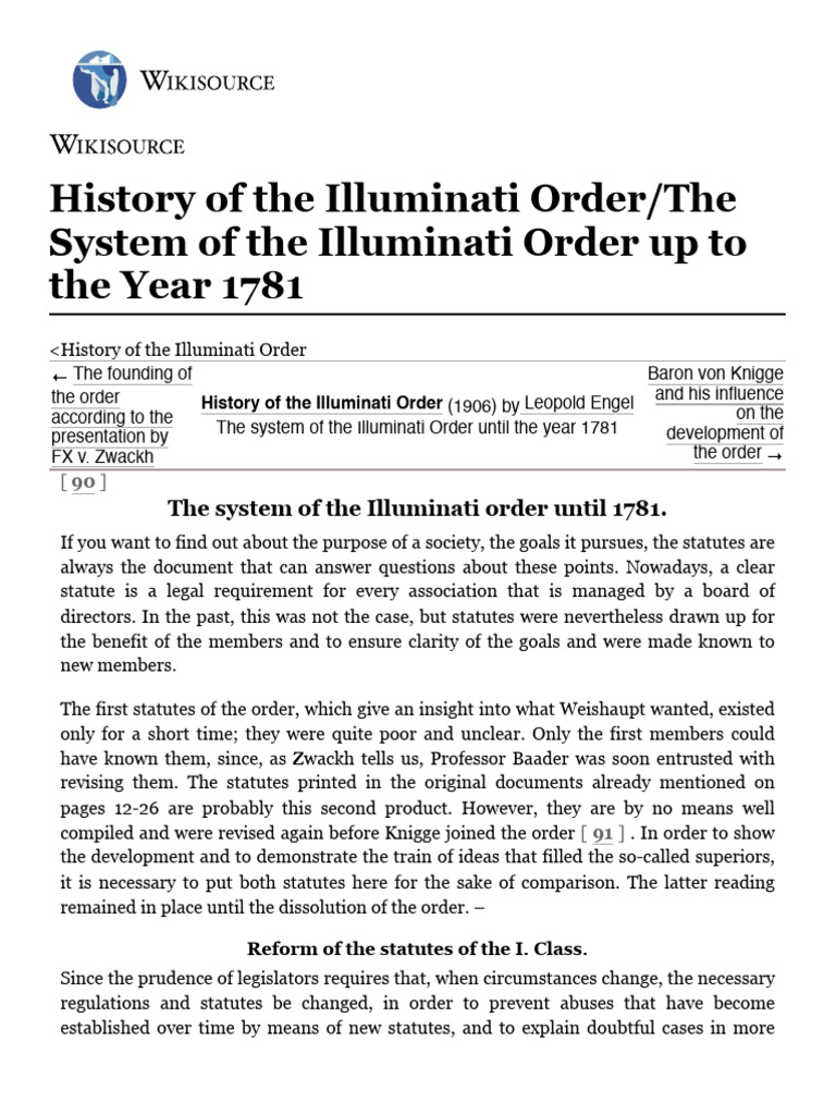 History of The Illuminati Order - The System of The Illuminati Order ...