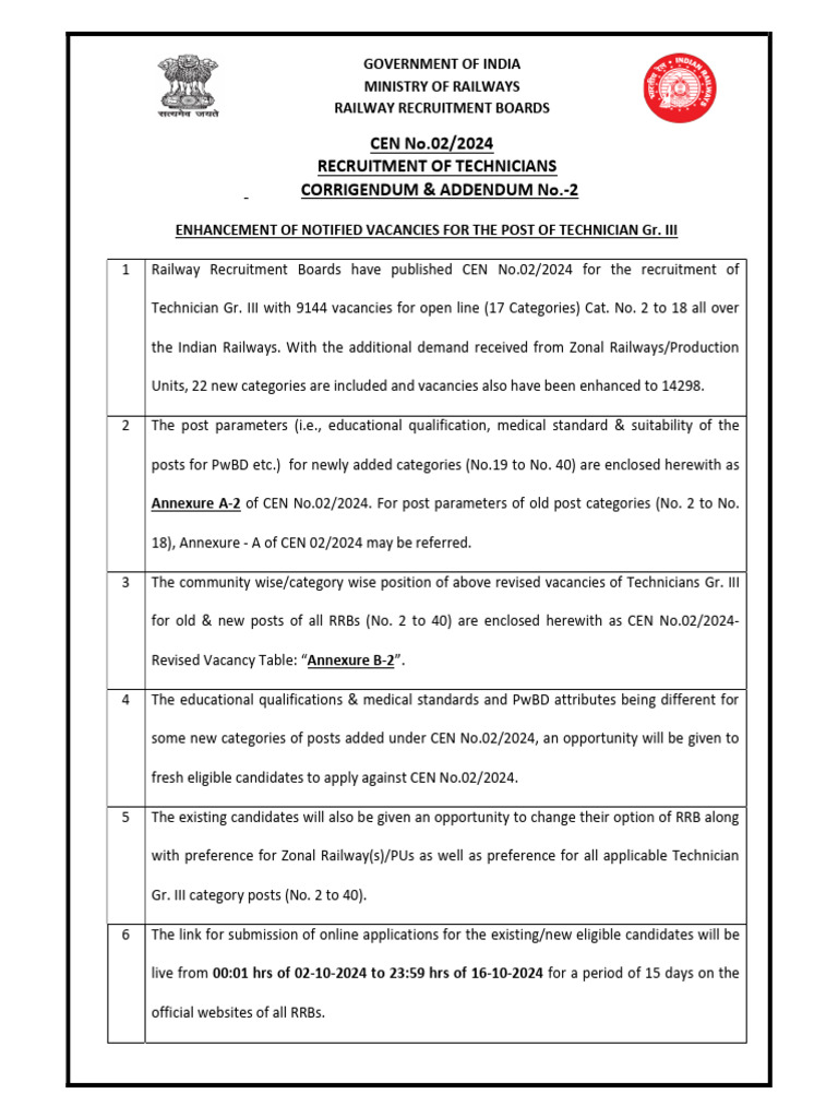 CEN 02-2024 With Corrigendum & Addendum-2 | PDF | Machinist | Industrial Processes