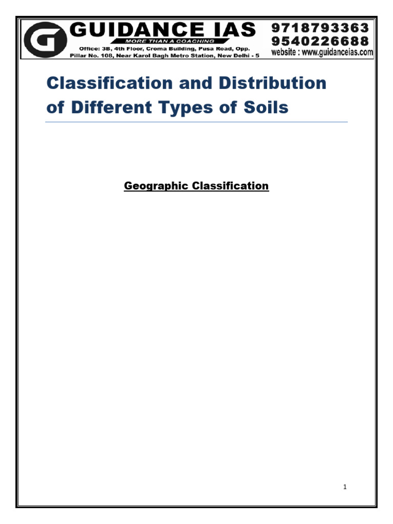 Soil Classification and Types Explained | PDF | Soil | Desert