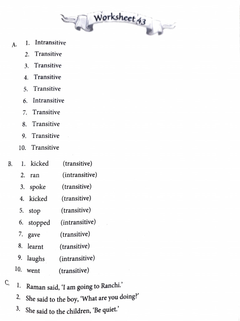 Worksheet 43 | PDF