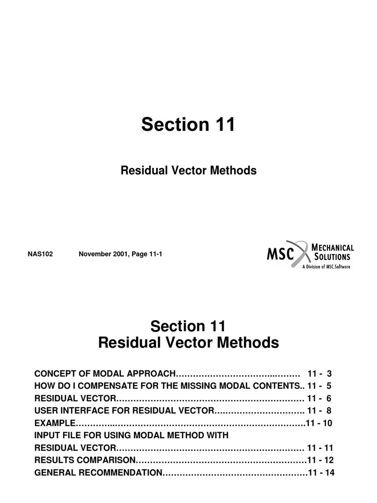 Residual Vectors | PDF | Eigenvalues And Eigenvectors | Degrees Of ...