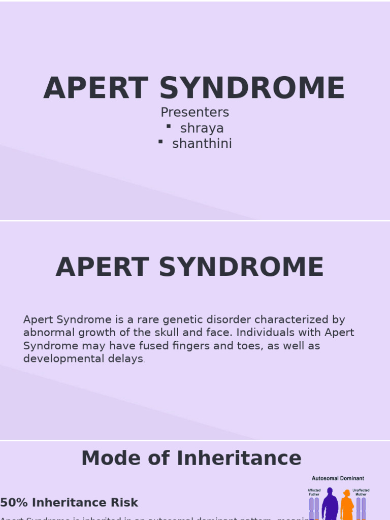 Apert Syndrome | PDF | Hearing | Ear