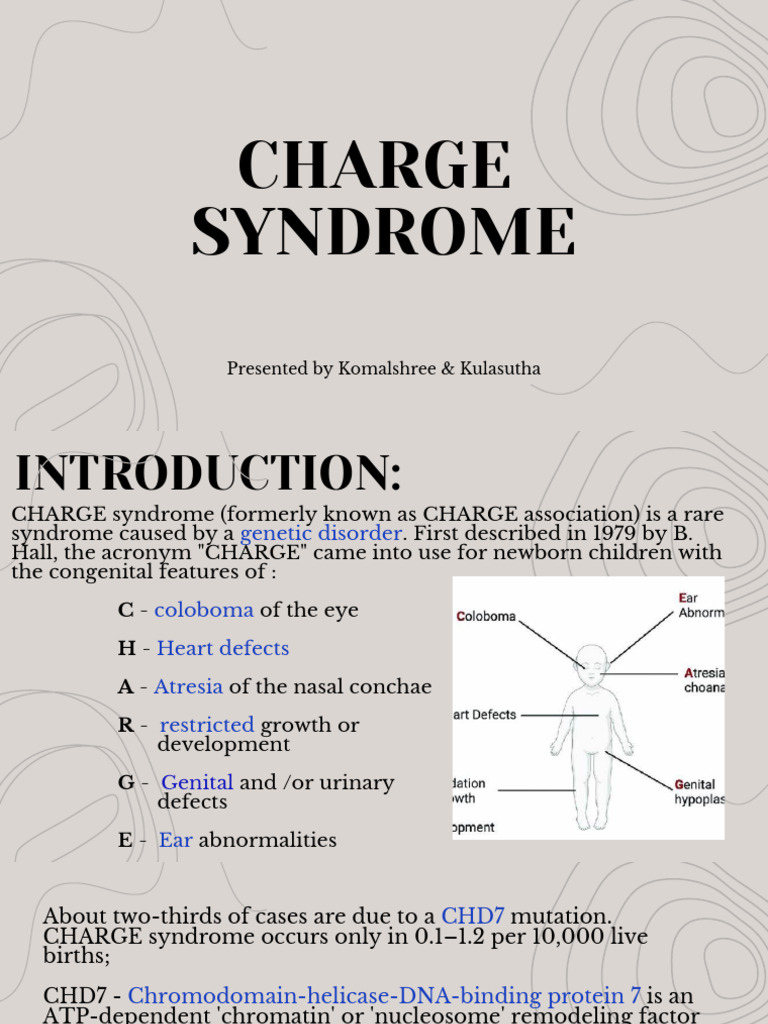 Understanding CHARGE Syndrome Overview | PDF | Ear | Hearing