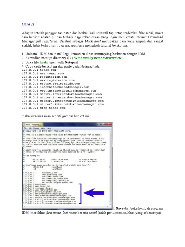 Cara Mengatasi Fake Serial Number Idm | PDF