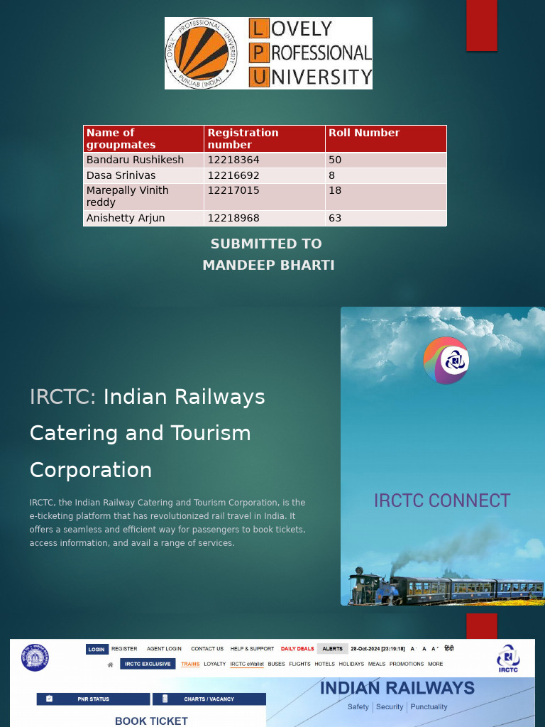 IRCTC | PDF