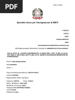 Italian Passport Form MOD 1 | PDF