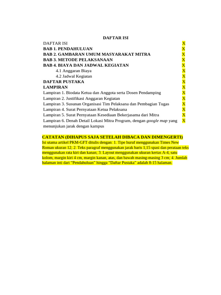 Template Proposal PKM-PM 2025 | PDF