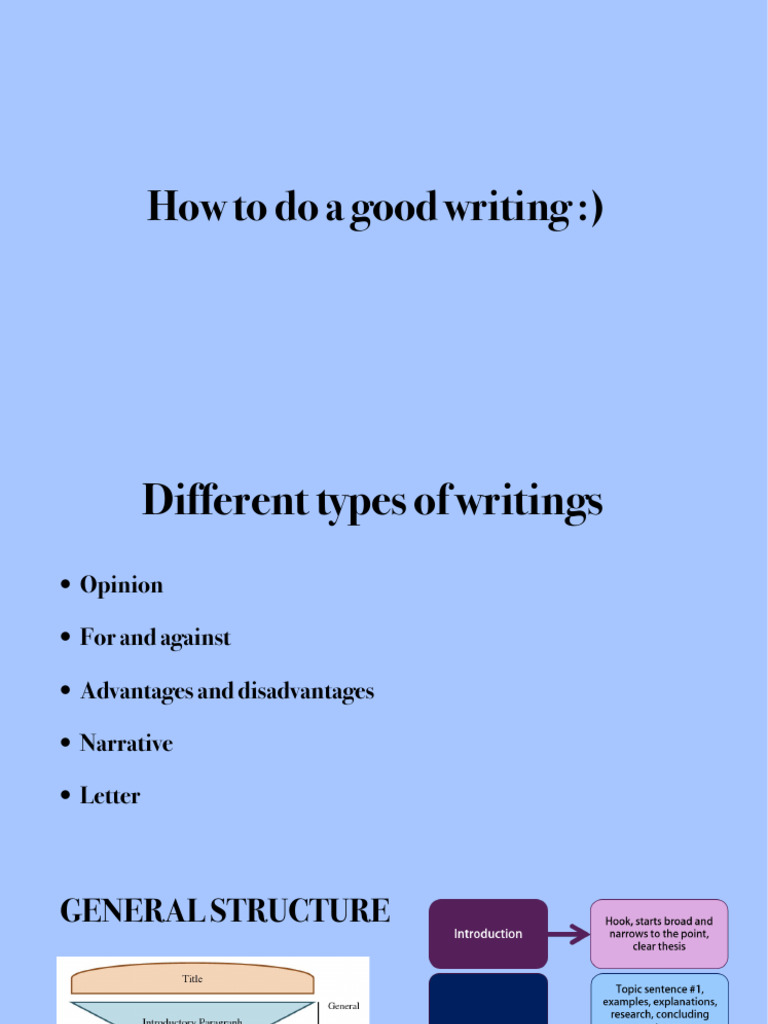 How To Do A Good Writing | PDF