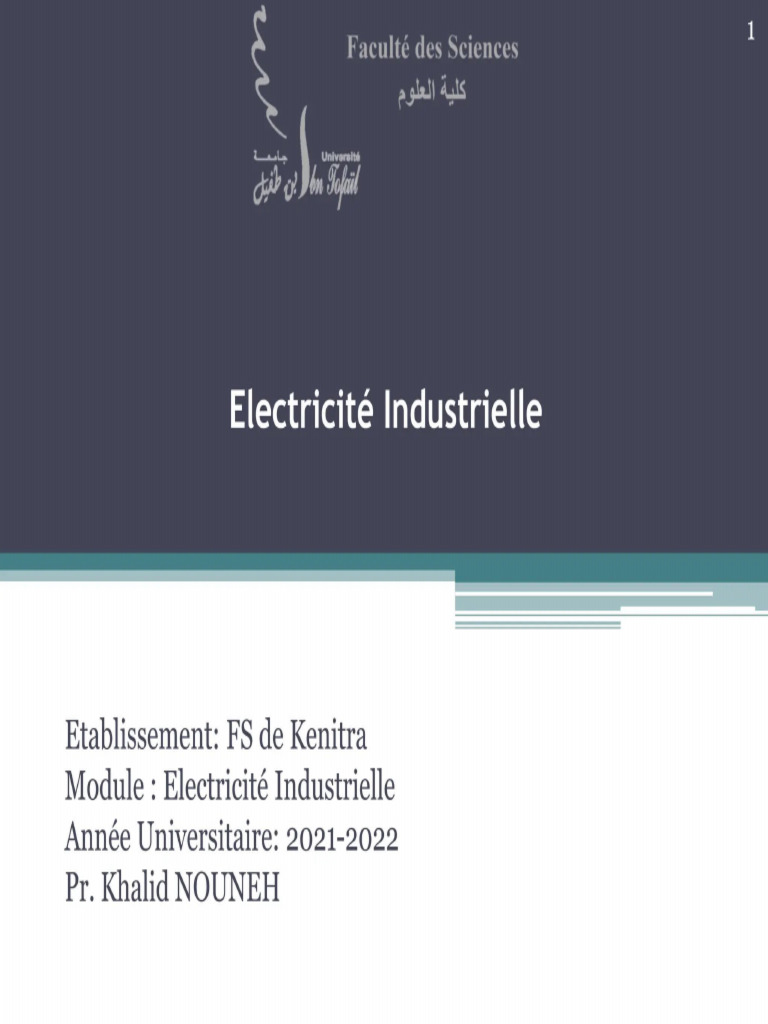 Cours Electricite Industrielle | PDF
