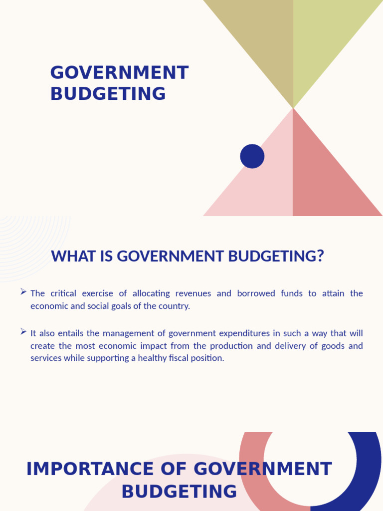 Government Budgeting | PDF | Appropriations Bill (United States) | Taxes Government Budgeting | PDF | Appropriations Bill (United States) | Taxes