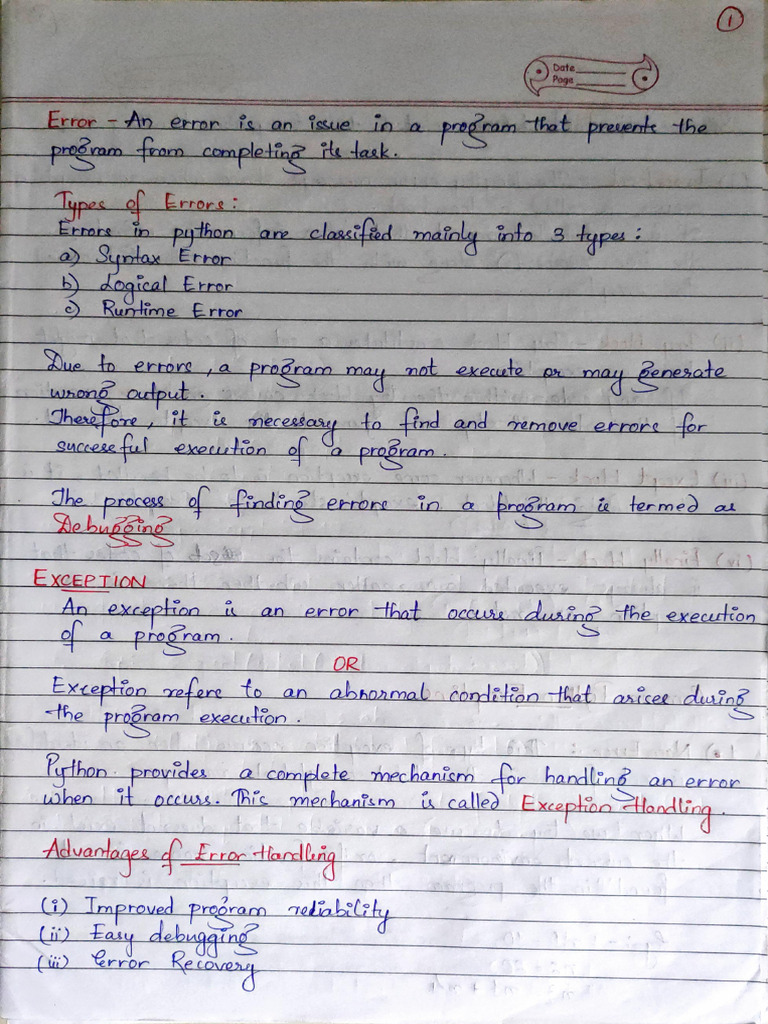 Exception Handling | PDF