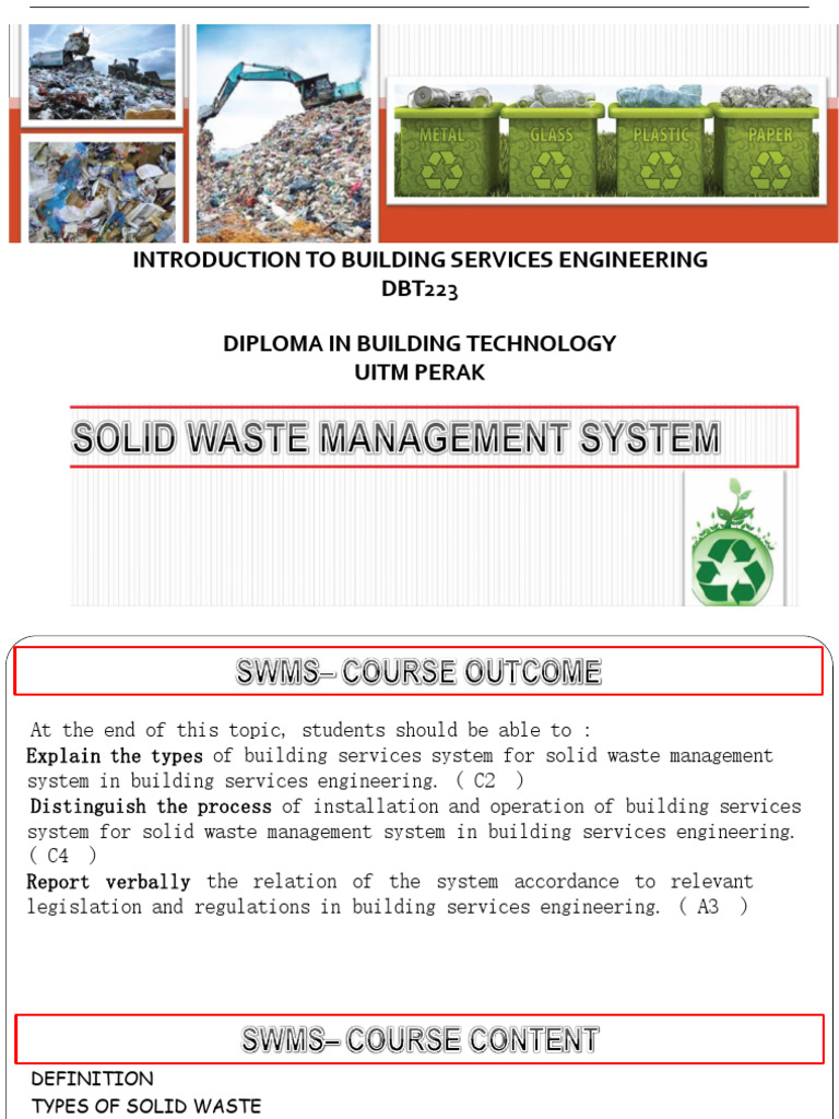 Solid Waste Management System | PDF | Waste | Waste Management