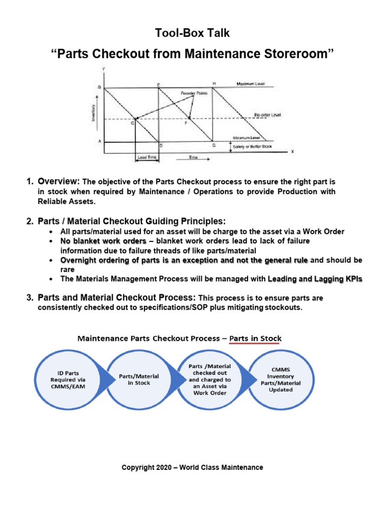 Tool Box Talk - MRO Best Practices | PDF | Business | Business Economics