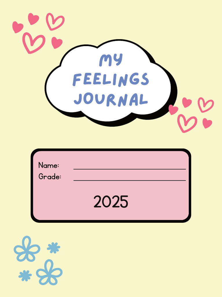 Kids' Emotions Journal Template | PDF | Emotions | Psychological Concepts