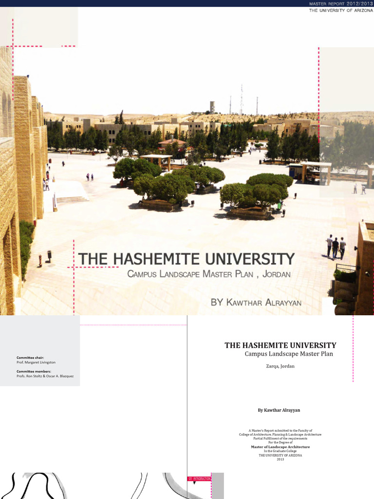 Hashemite University Campus Landscape Plan | PDF | Jordan | Landscape
