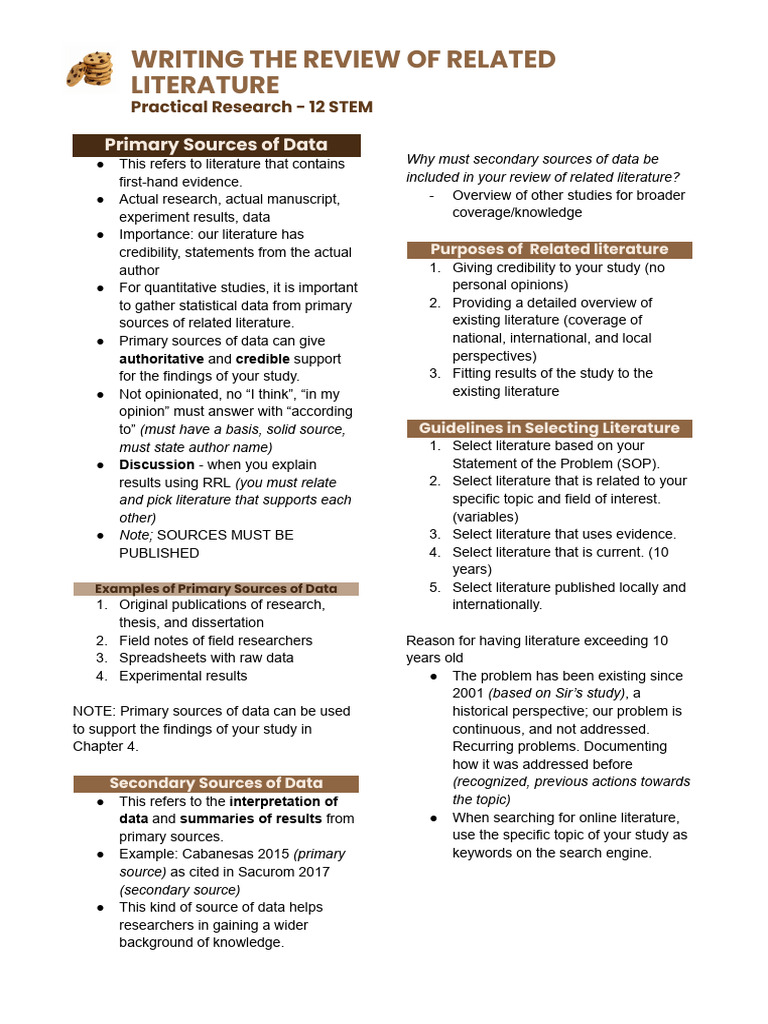 Writing a Literature Review Guide | PDF | Data | Evidence