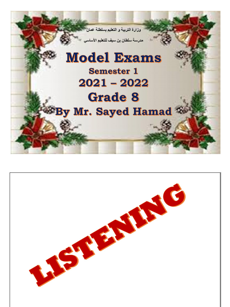 2021-2022 Model Exams | PDF | Vocabulary | Word