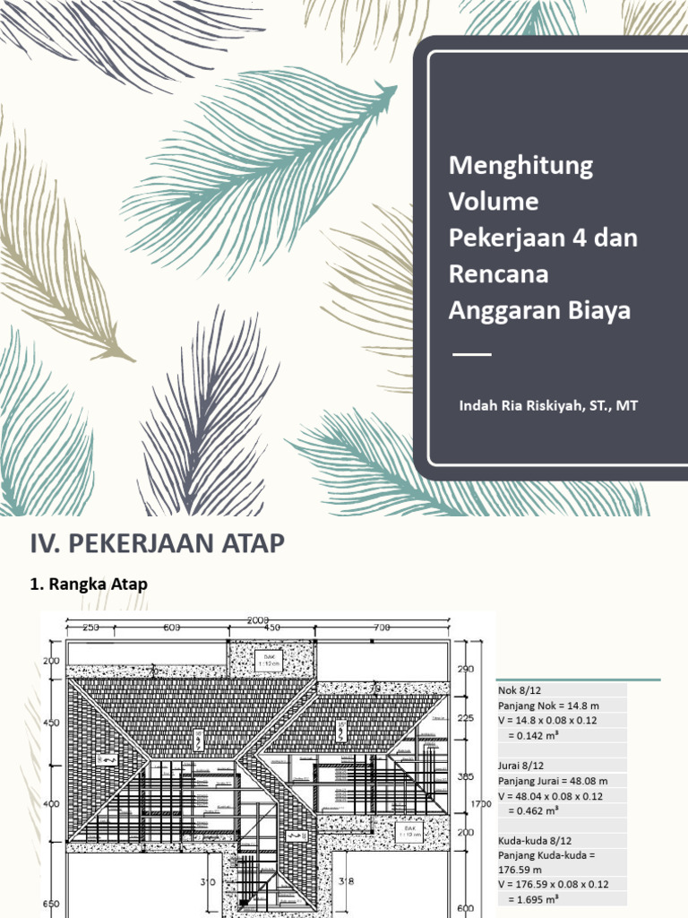6.PEB Menghitung Volume Pekerjaan 5 Dan RAB | PDF