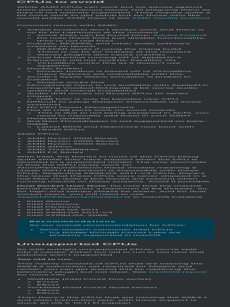 Cpu hackintosh | PDF | Intel | Central Processing Unit