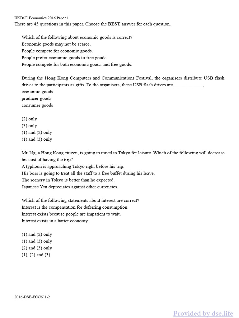 Econ dse | PDF | Money Supply | Taxes