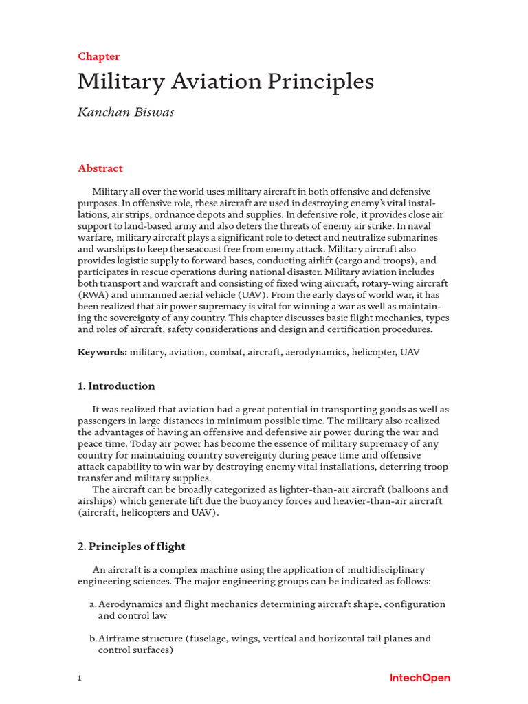 Biswas, K. (2020) - Military Aviation Principles. Military Engineering ...