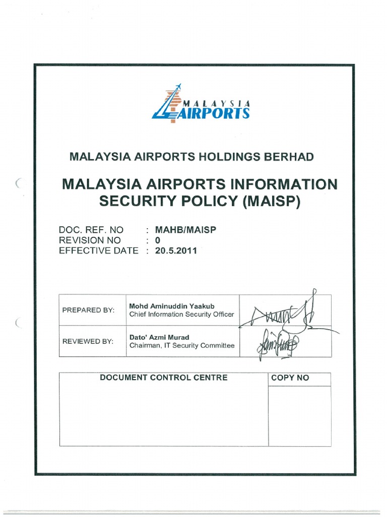 Isms - Security Policy | PDF