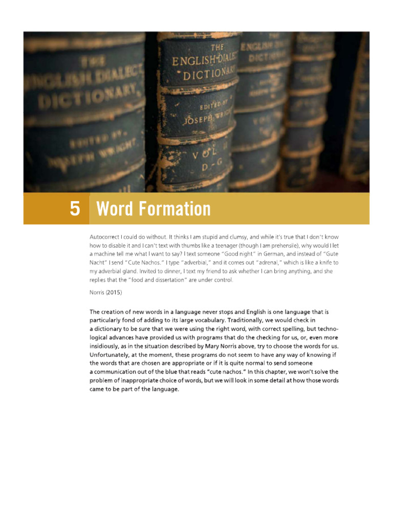 Module 2 - Ch5+6 (1) word formation | PDF