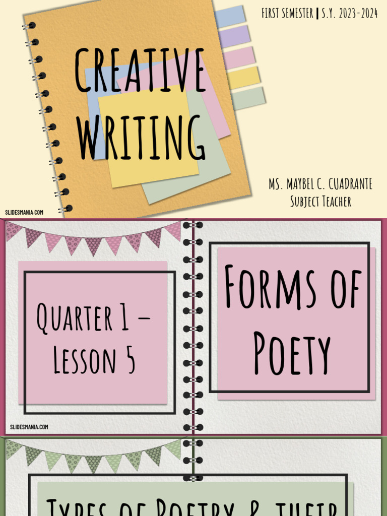 Types and Forms of Poetry | PDF | Poetry | Sonnets