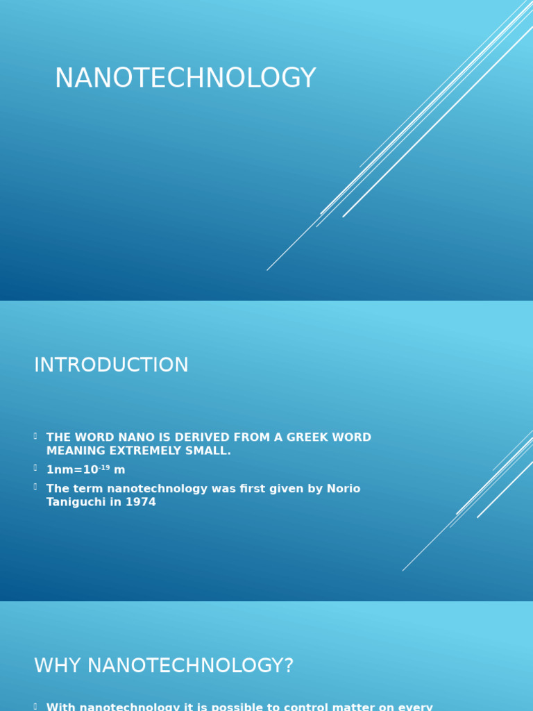 Nanotechnology | PDF | Scanning Electron Microscope | Transmission Electron Microscopy