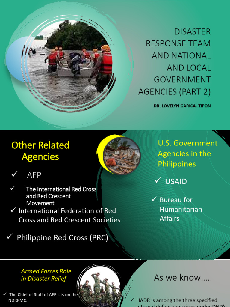 Disaster Response Team and National and Local Government in The ...
