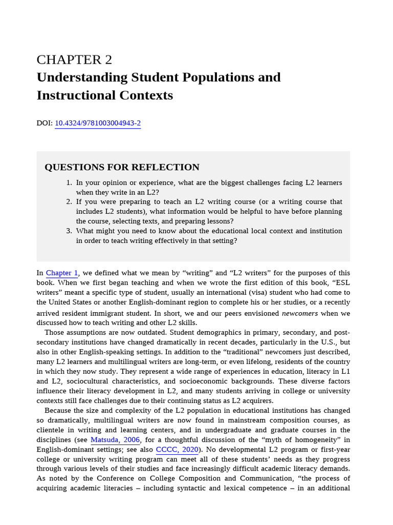 Teaching L2 Composition Purpose Process and Practi... - (2 ...