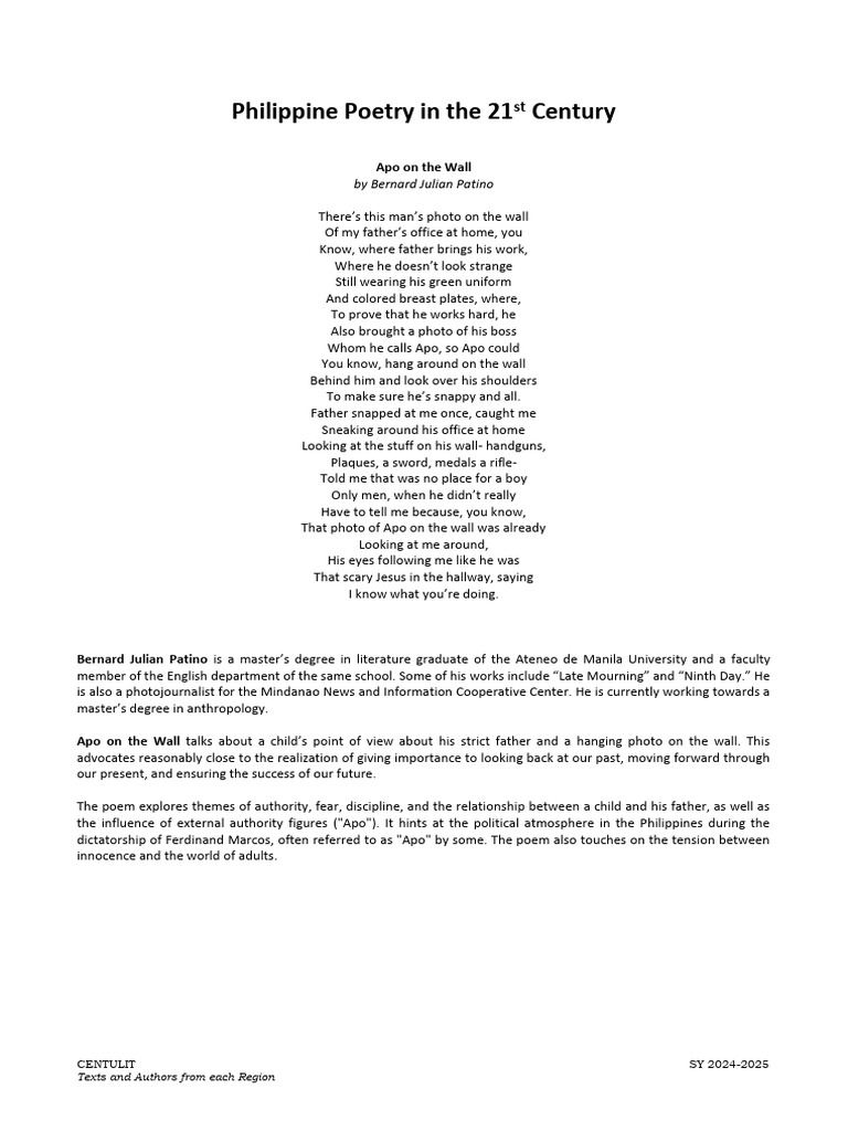 Philippine Poetry in The 21st Century | PDF