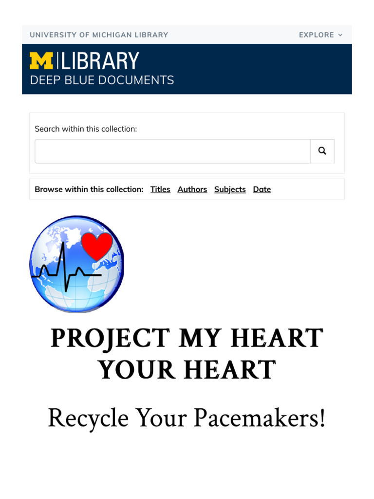 Pacemaker Project My Heart Your Heart (Cardiovascular Center) | PDF ...