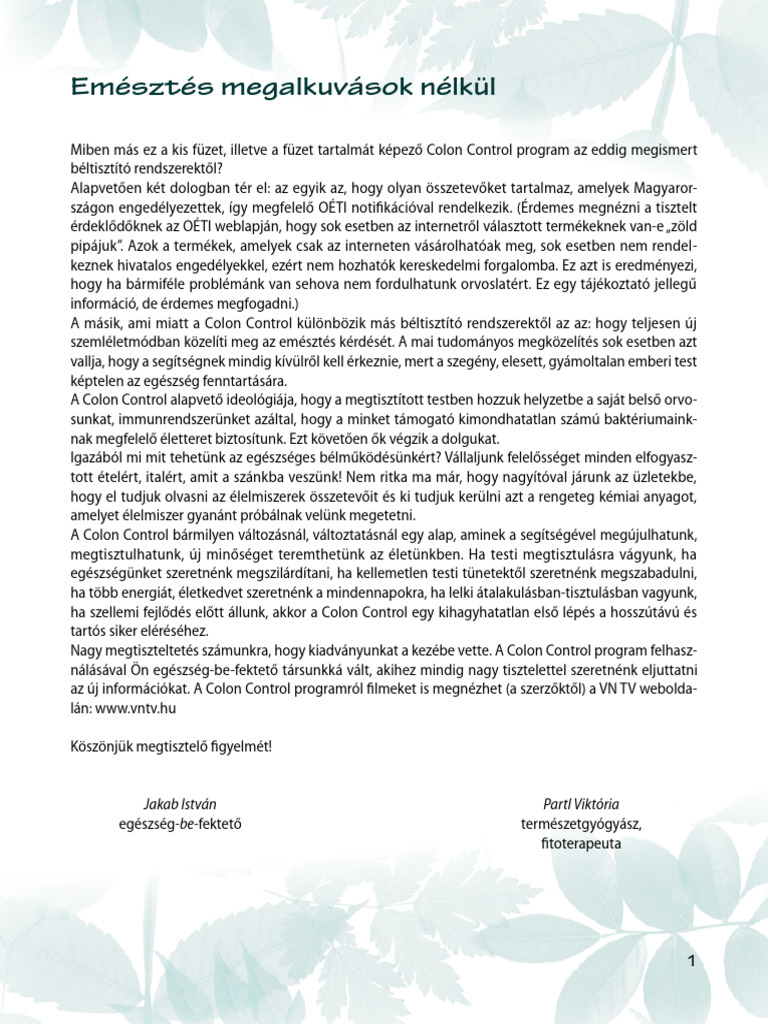 Colon Control Fuzet v6 | PDF