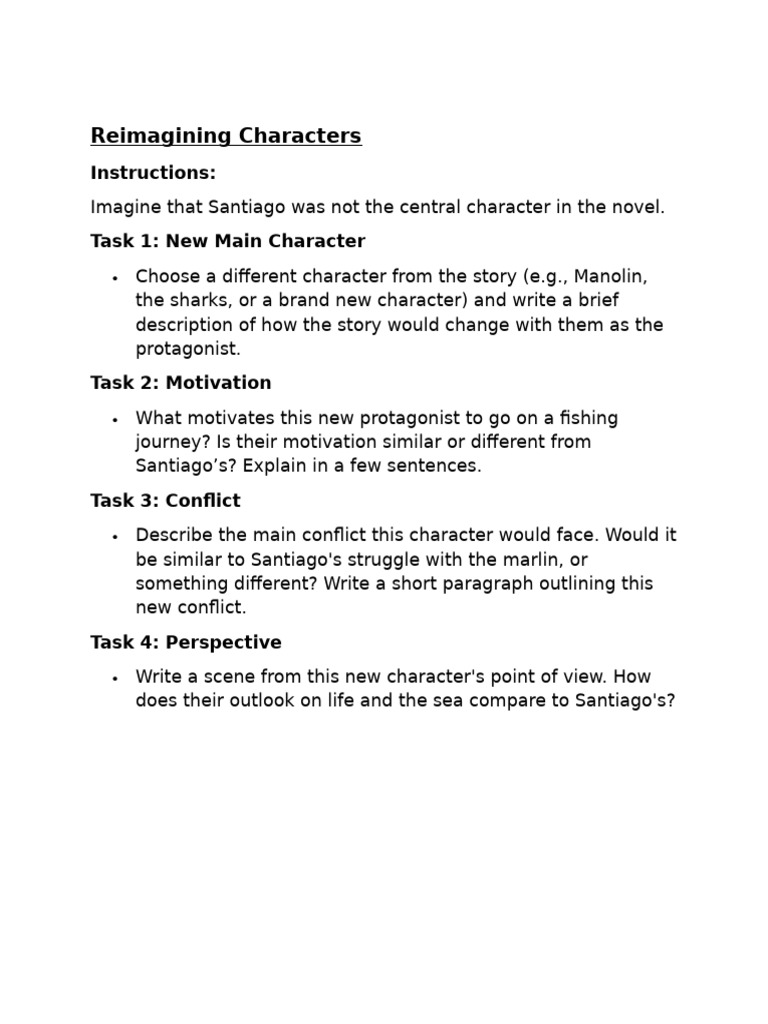 Reimagining Characters in Literature | PDF