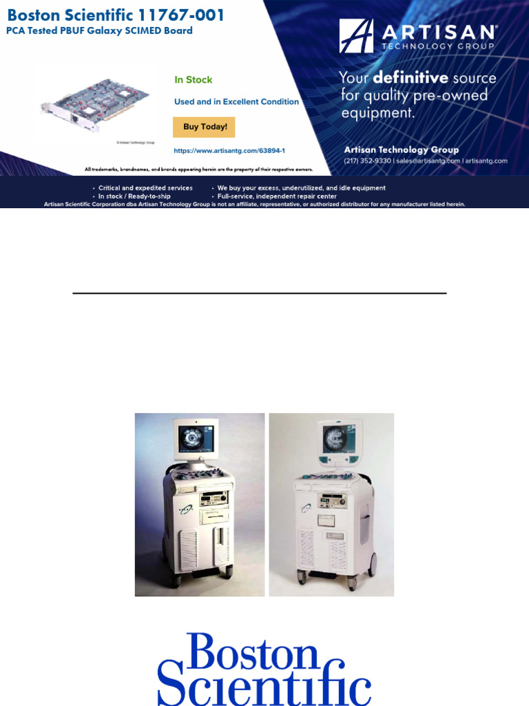 Boston Scientific Galaxy System Manual 202212994628 | PDF | Technical ...