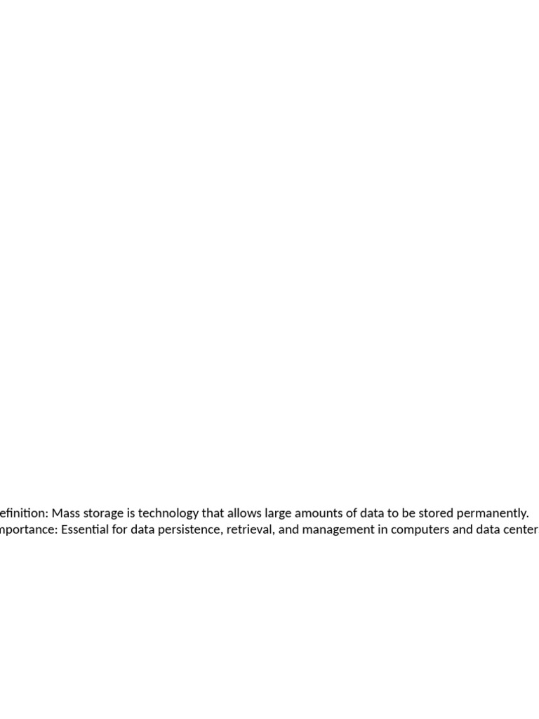 Mass Storage Structure Presentation | PDF