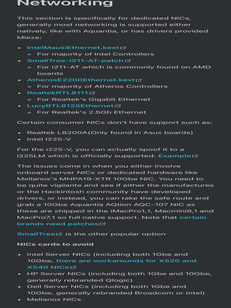 Networking Hackintosh | PDF