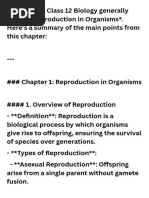 Biology Class 12 Chapter 1 Notes | PDF